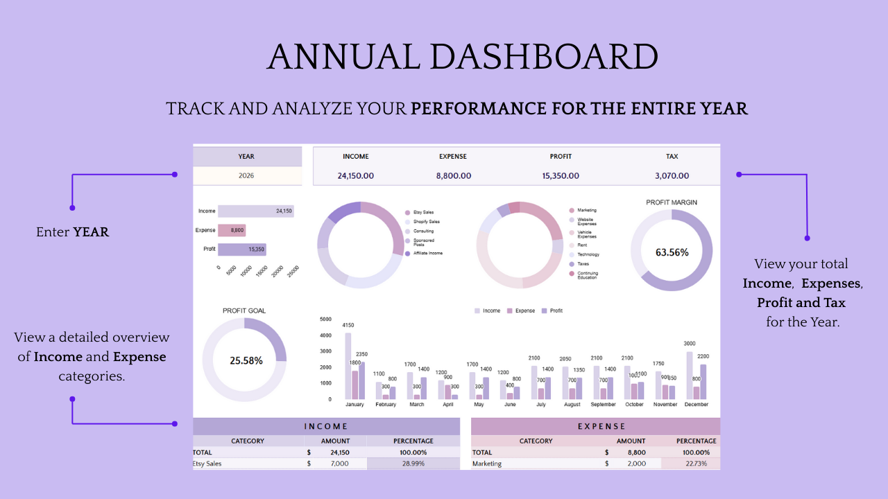 Simple Tax & Finance Tracker – SmartBudgetShop